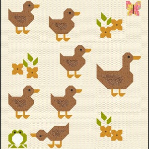 Ducks Quilt Pattern PDF Instant Download Modern Patchwork, Traditional ...