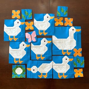 Ducks Quilt Pattern PDF Instant Download Modern Patchwork, Traditional ...