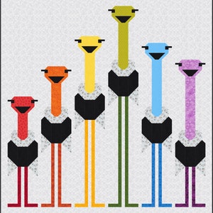 Ostrich Stretch Quilt Pattern PDF Instant Download modern | Etsy