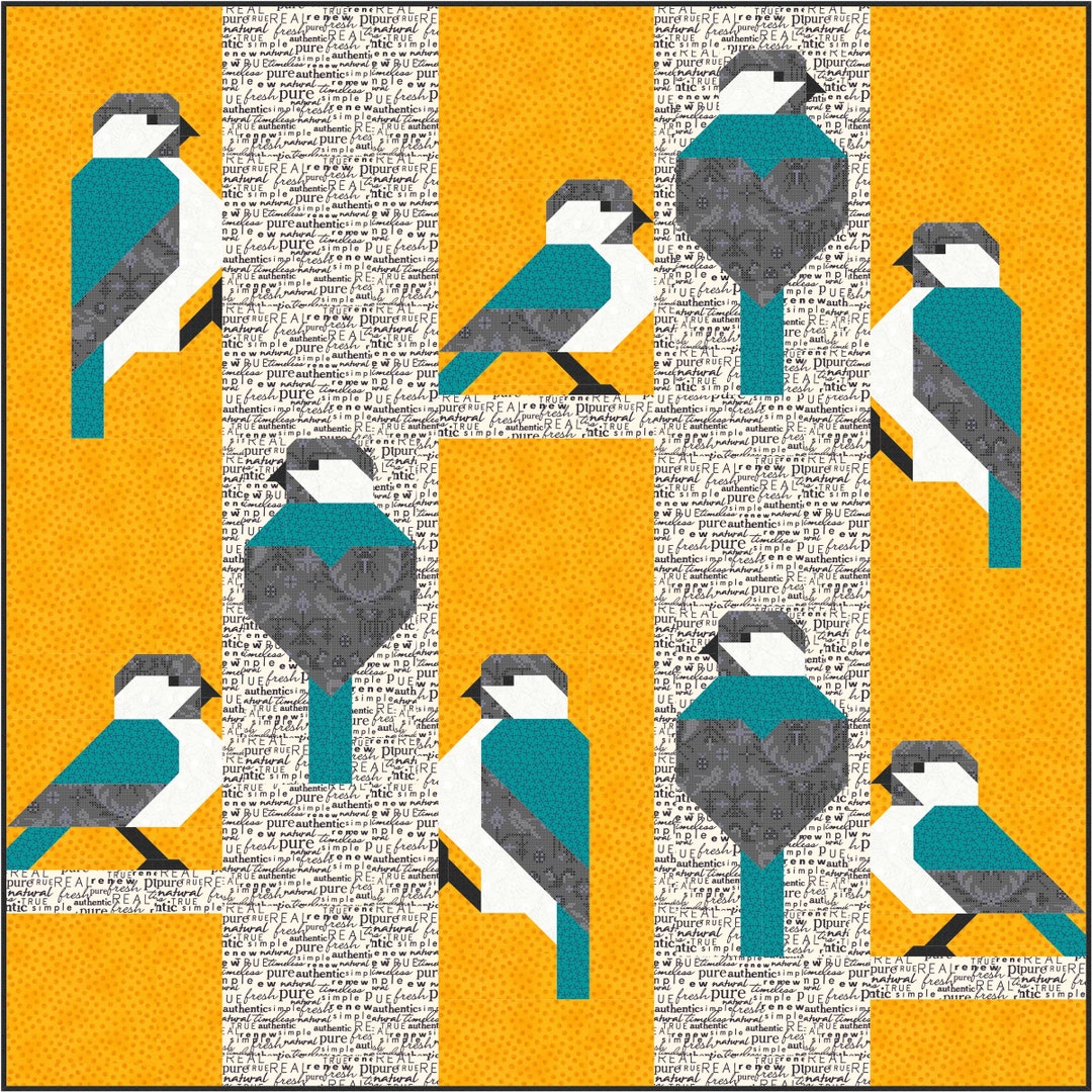 My Little Chickadee Quilt Pattern, PDF, Instant Download, Modern Pieced ...