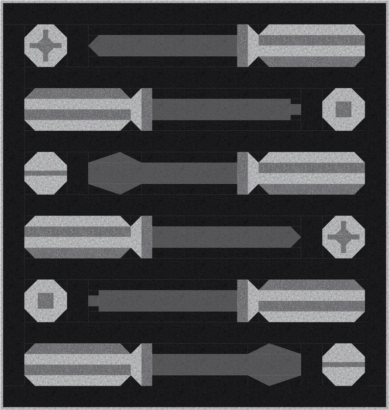 Screw This PAPER Quilt Pattern to Be Mailed Solids Prints - Etsy