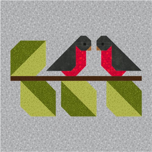 Little Bird Paper Pieced Quilt Block Pattern PDF - Etsy