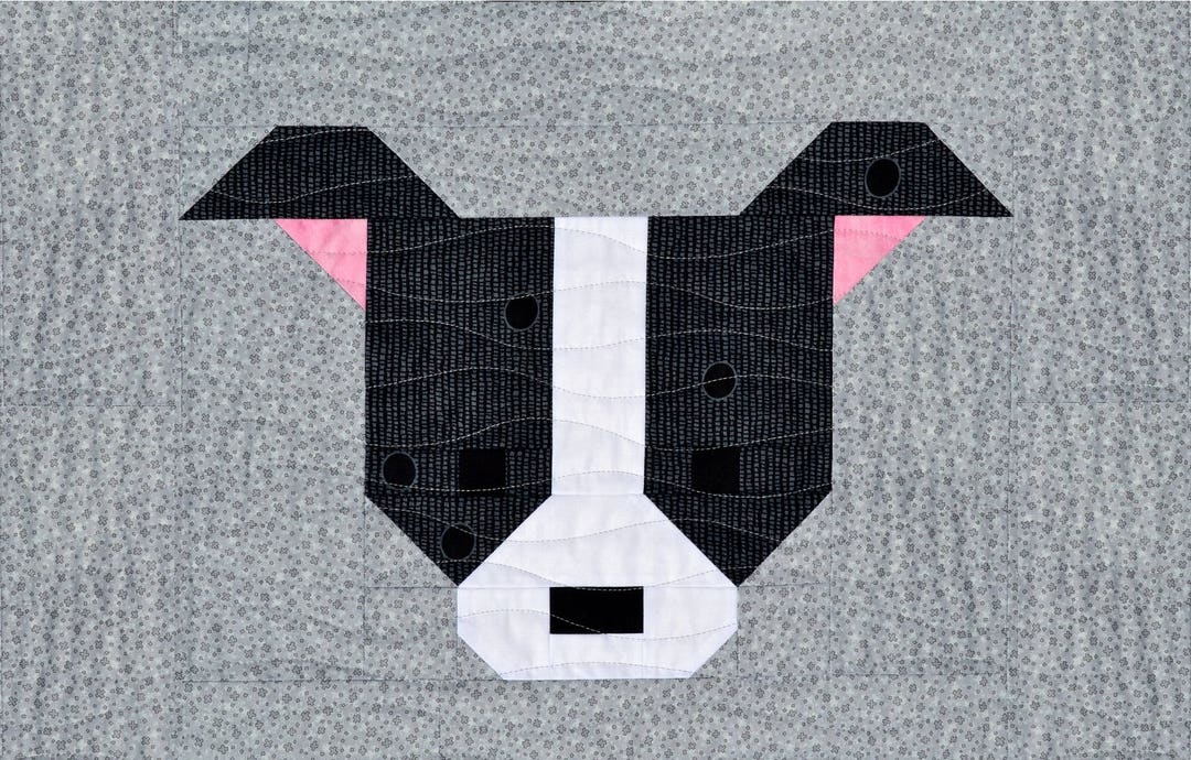 Dog Quilt BLOCK Pattern, PDF, Instant Download, Modern Patchwork, Pet ...