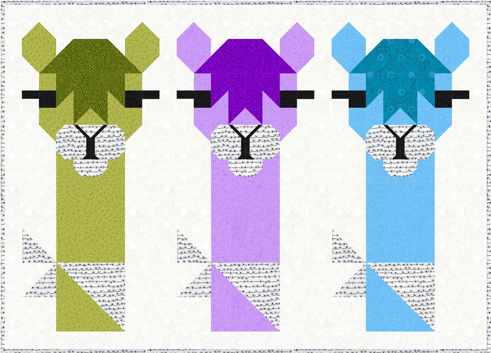 Alpaca Llama Quilt Pattern PDF Instant Download modern | Etsy