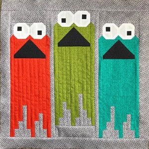 Yippies Quilt Pattern, PDF Instant Download, Modern Patchwork, Animal ...