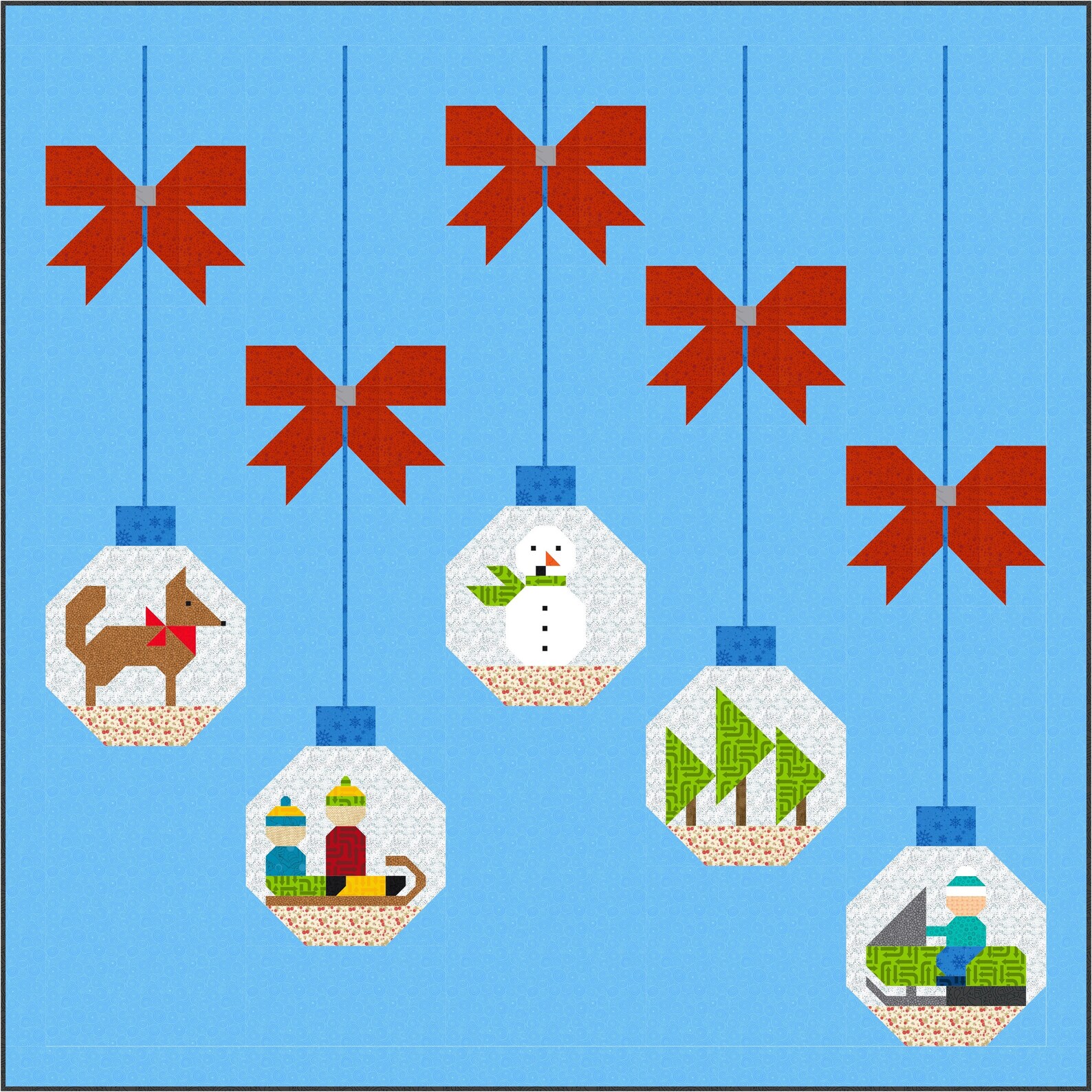 Winter Wonderland 25 Block Christmas Quilt Pattern, PDF, Instant ...