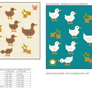 Ducks Quilt Pattern PDF Instant Download Modern Patchwork, Traditional ...