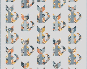 Cat Quilt Pattern | Etsy