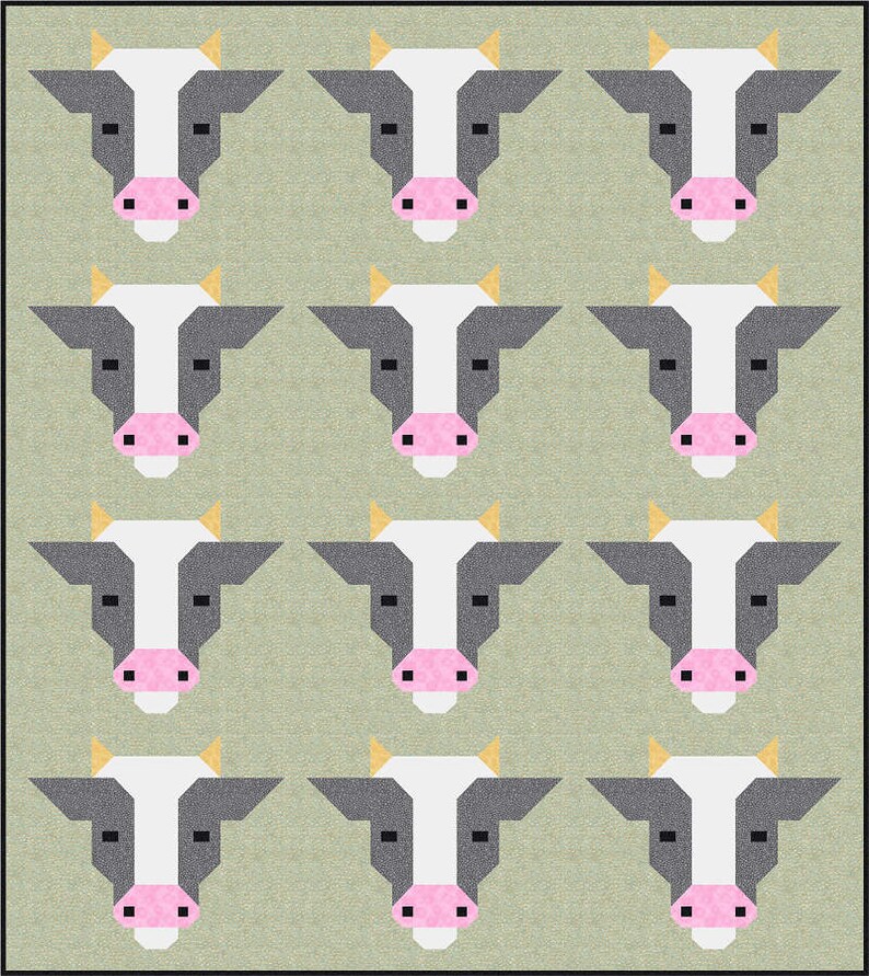 Farm Friends Quilt Pattern PDF Instant Download Farm - Etsy Canada