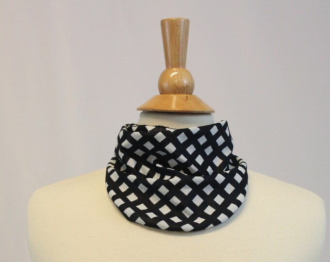 Tracheotomy Black Diamonds Snap-on Neck Scarf for Tracheostomy Cover - Etsy