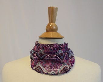 Tracheotomy Black Stretch Lace Snap-on Neck Scarf for Tracheostomy ...