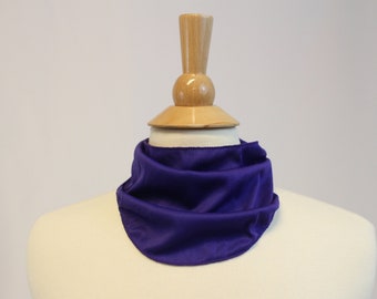 Tracheotomy Purple Knit Snap-on Neck Scarf for Tracheostomy Cover - Etsy