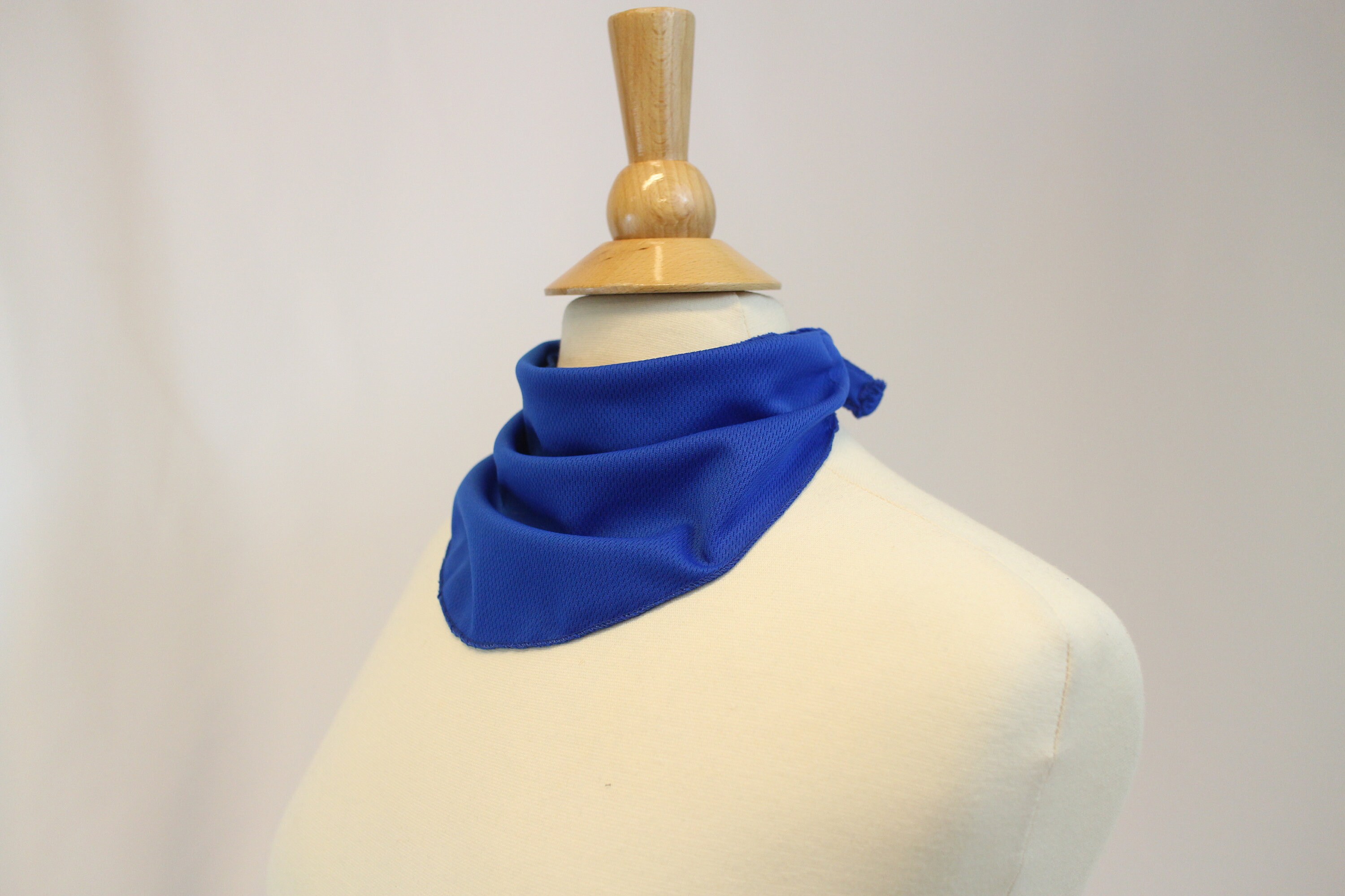Royal Blue Tracheotomy Athletic Mesh Knit Snap-on Neck Scarf for ...