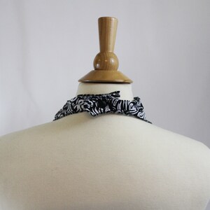 Tracheotomy Black & White Snap-on Neck Scarf for Tracheostomy Cover - Etsy