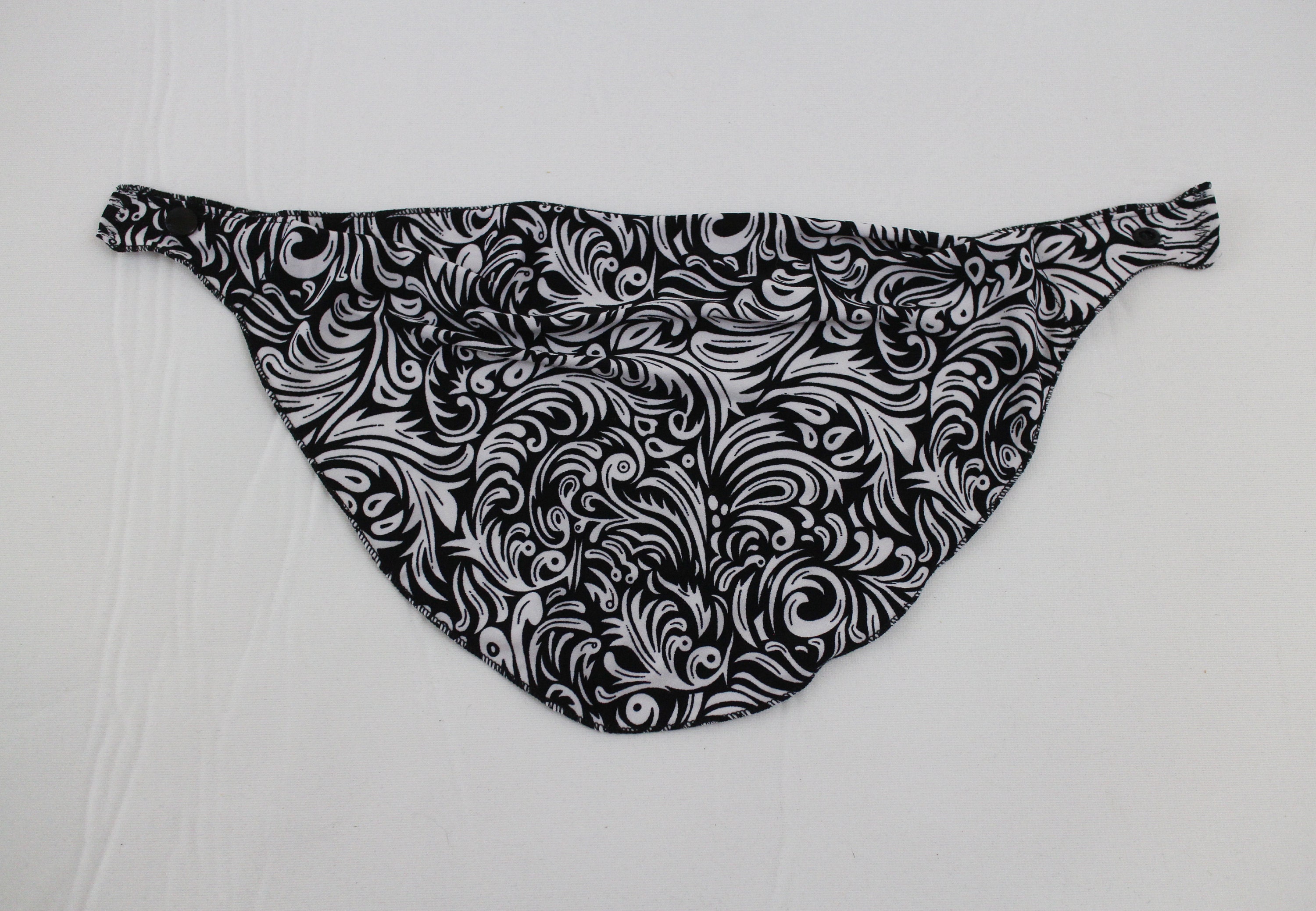 Tracheotomy Black & White Snap-on Neck Scarf for Tracheostomy Cover - Etsy