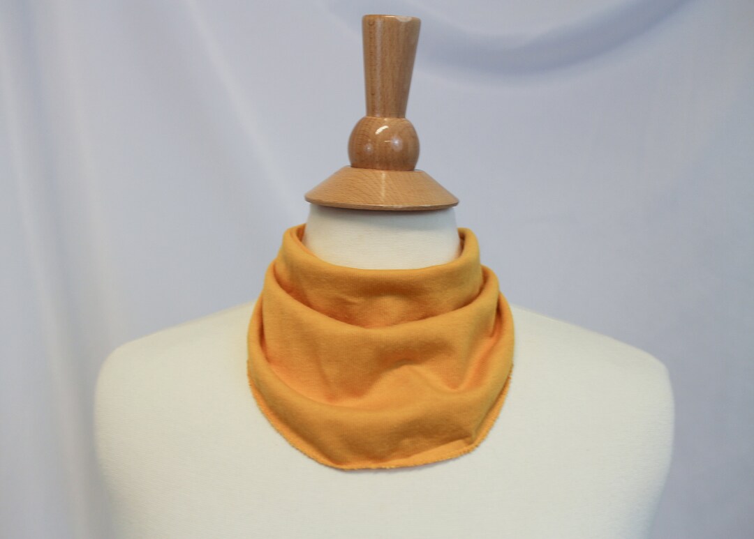 Mustard Knit Snap-on Neck Scarf for Tracheostomy Cover - Etsy