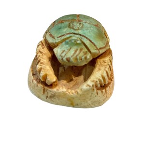 Vintage Collectible Carved Scarab Model-egyptian-symbol of Rebirth ...