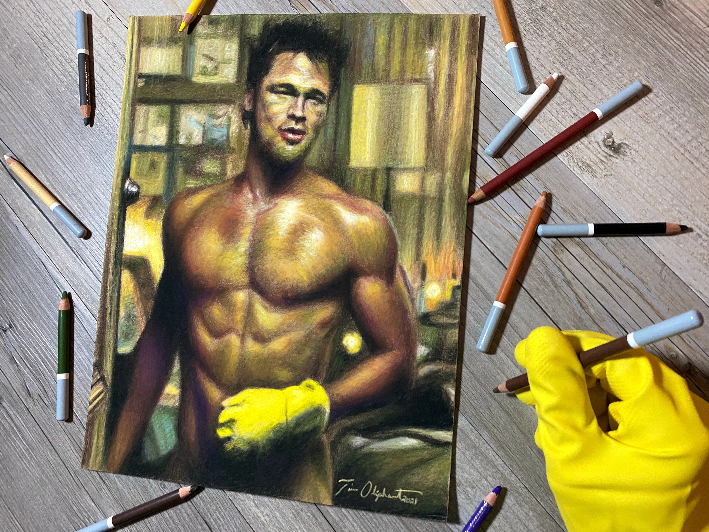 Fight Club Poster Brad Pitt