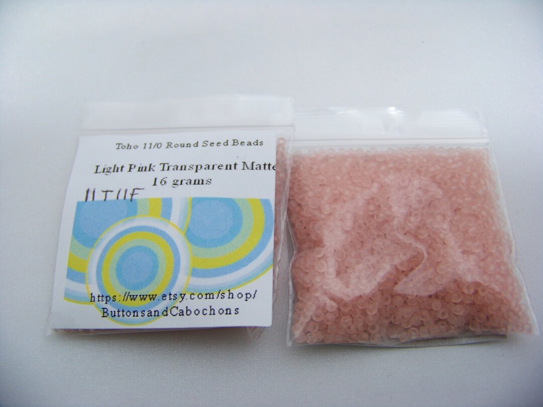 Toho 11/0 Round-light Pink Transparent Matte Seed Beads 11F/018 - Etsy