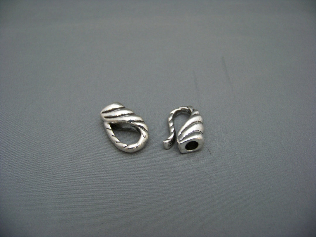 Silver Metal Clasp for 5mm Round Cord/3393 - Etsy