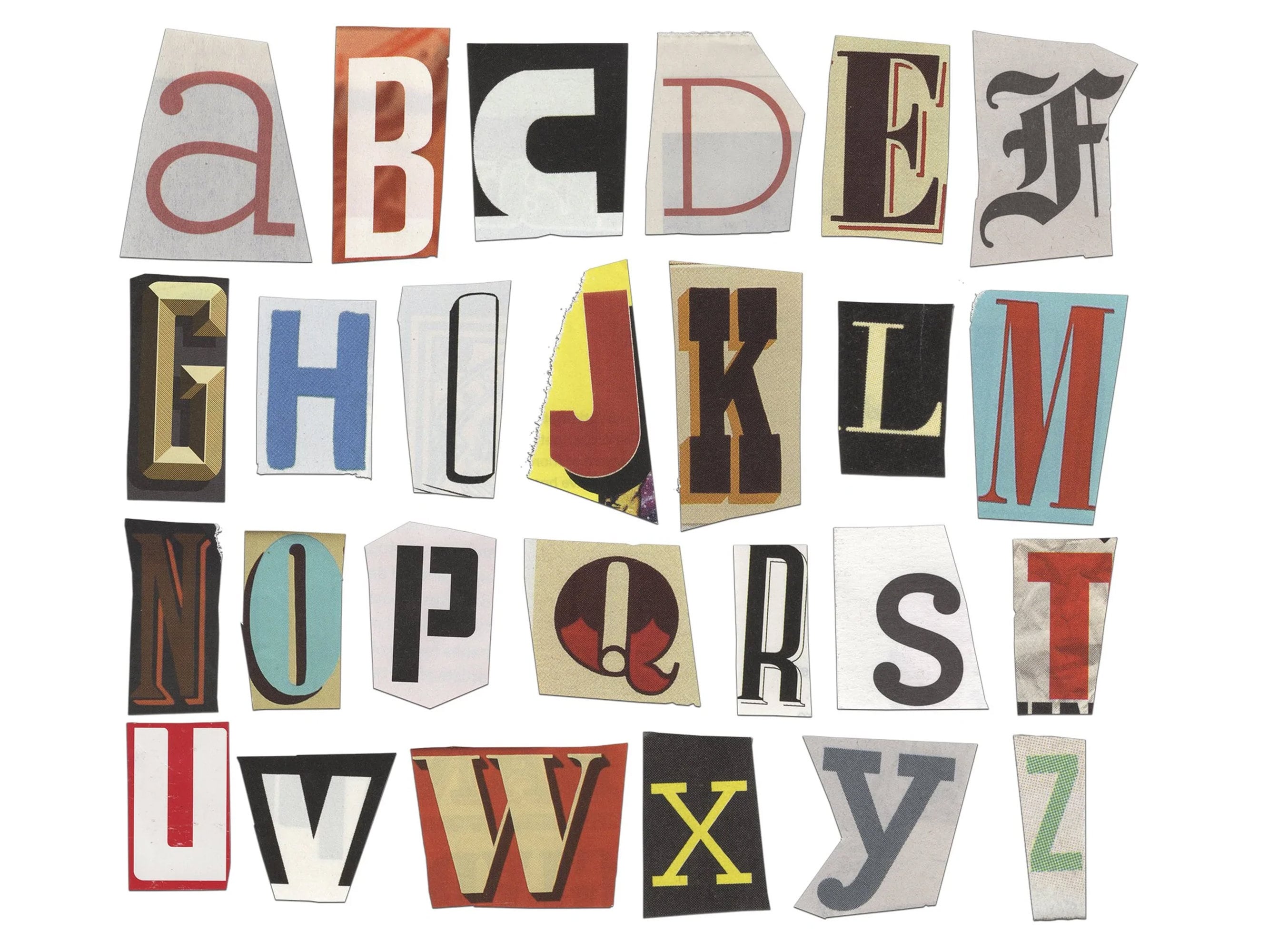 Ransom Letters Lite 26 PNG Pack 6k Pngs Ransom Letters Png Pack, Cutout ...