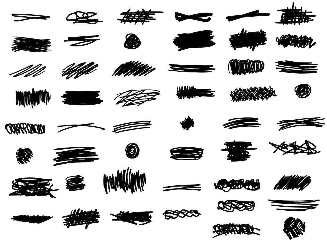 Scribbles! 50 Svg Png Pack! Scribbles PNG, Scribbles SVG, Scribbles ...
