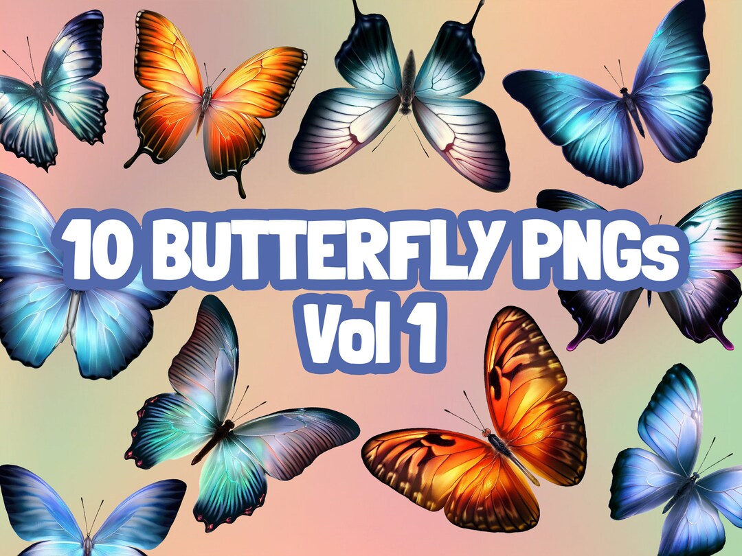 Butterfly PNG Pack! 10 High-quality Butterfly Pngs Butterfly ...