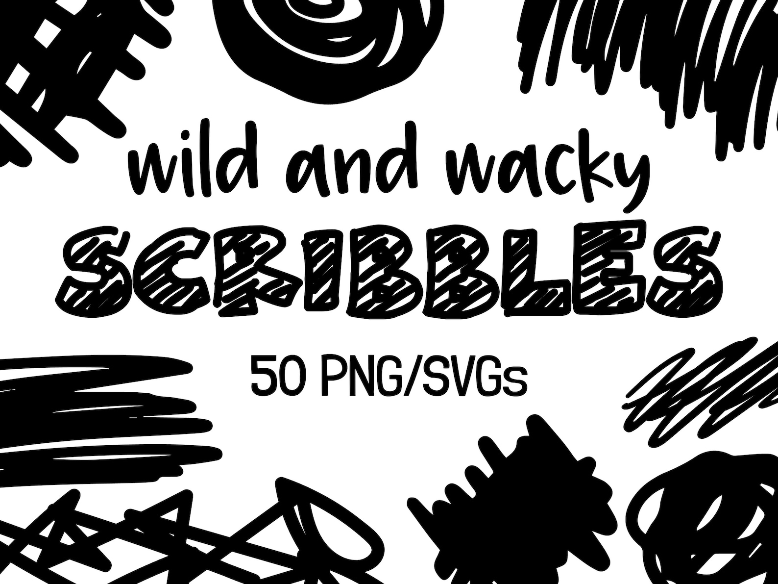 Scribbles! 50 Svg Png Pack! Scribbles PNG, Scribbles SVG, Scribbles Clipart, Scribbles ...