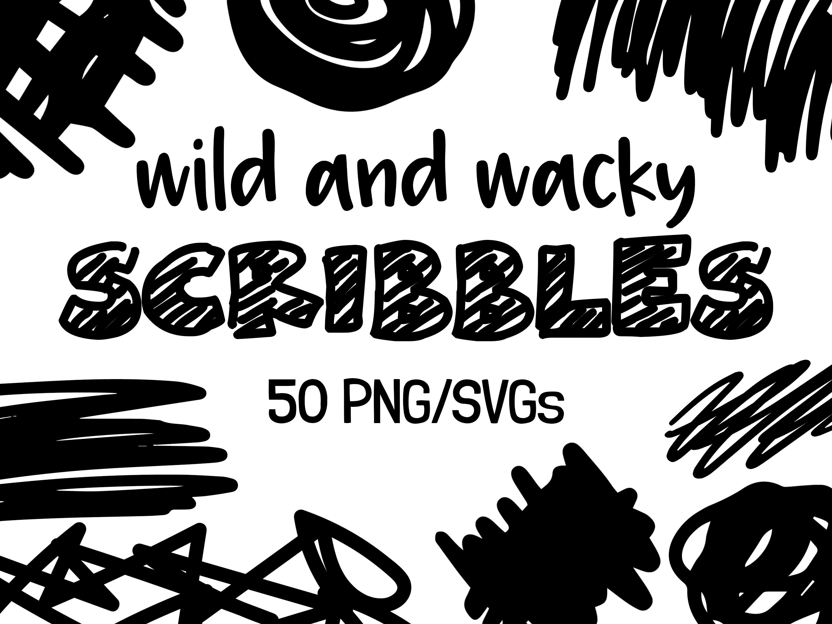 Scribbles! 50 Svg Png Pack! Scribbles PNG, Scribbles SVG, Scribbles ...