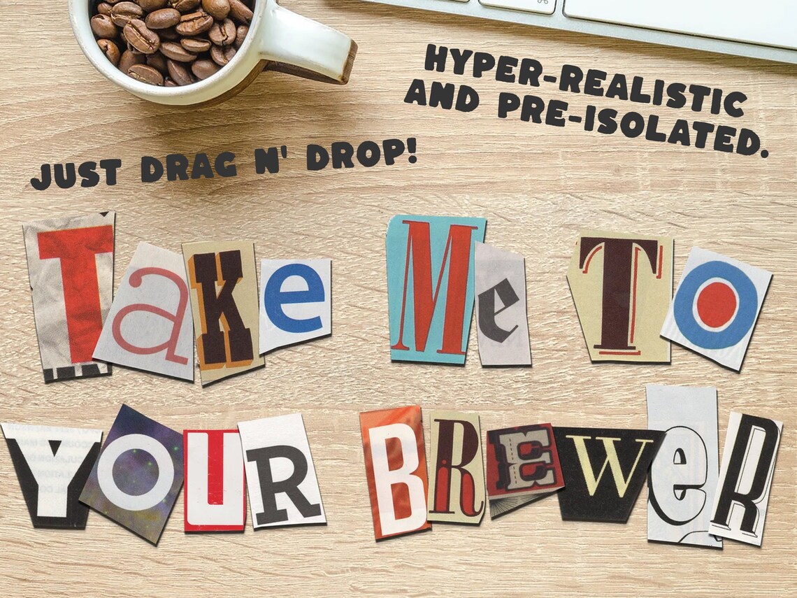 Ransom Letters 170 PNG Pack! 6k Pngs Ransom Letters PNG Pack, Cutout ...