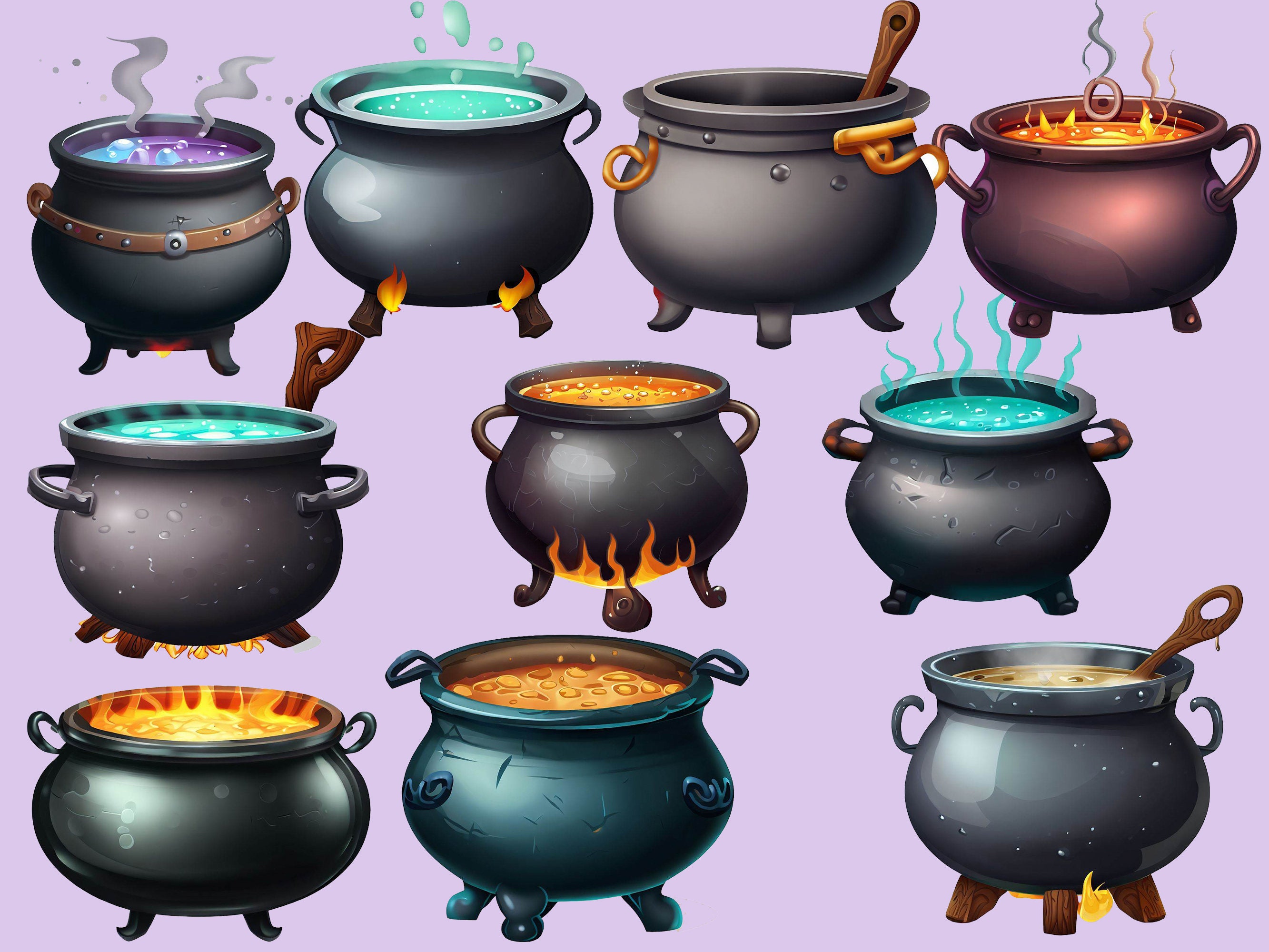 Cauldron PNG Pack! Cauldron Png Pack, Cauldrons, Cauldron Illustrations ...