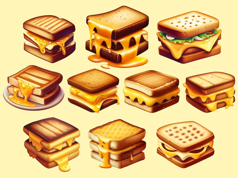 Grilled Cheese PNG Pack! Grilled Cheese PNG, Grilled Cheese SVG ...