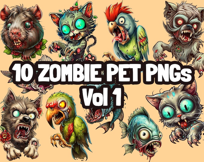 Zombie Dog Clipart Vector Graphic Svg Png Jpg Eps Creepy Puppy ...