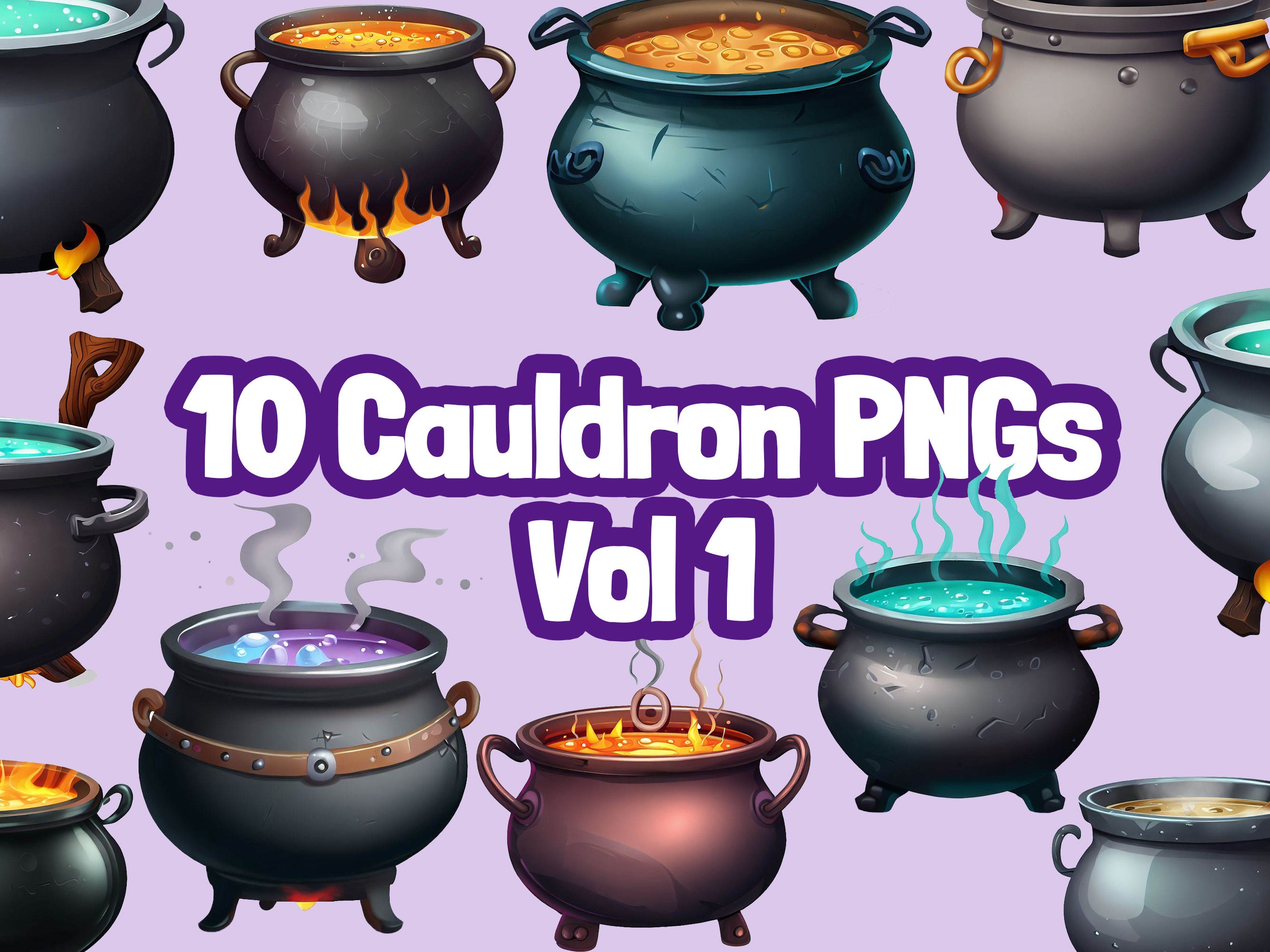Cauldron PNG Pack! Cauldron Png Pack, Cauldrons, Cauldron Illustrations ...
