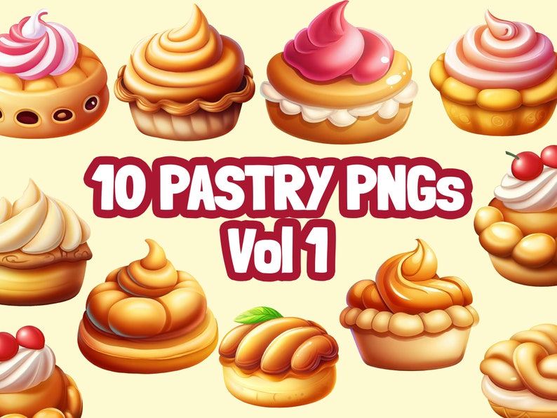 Pastry PNG Pack Pastry PNG, Pastry SVG, Pastry Clipart, Pastry, Pastry ...