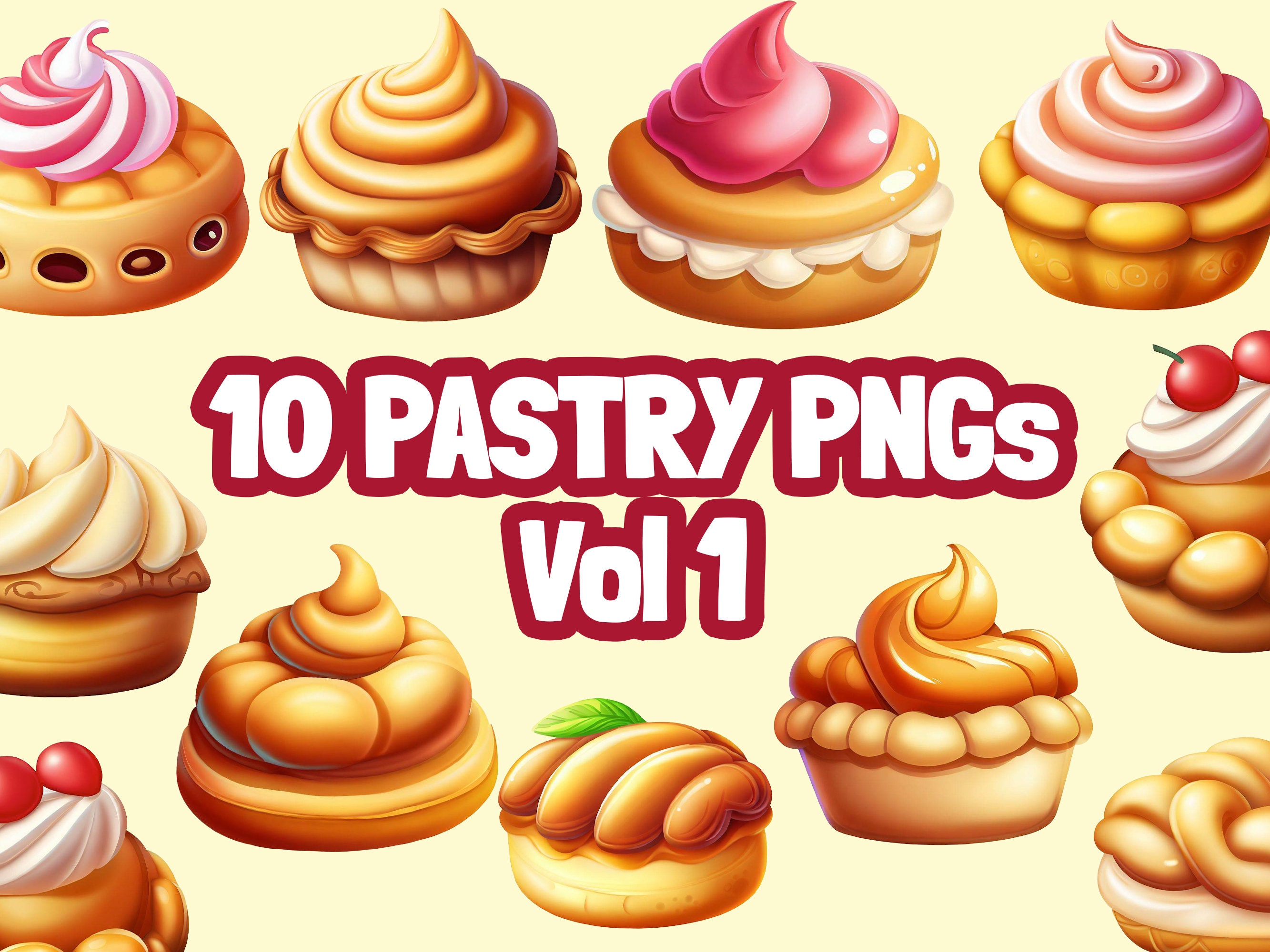 Pastry PNG pack Pastry PNG, Pastry SVG, Pastry clipart, Pastry, Pastry ...