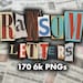 Ransom Letters 170 PNG Pack! 6k Pngs Ransom Letters PNG Pack, Cutout ...