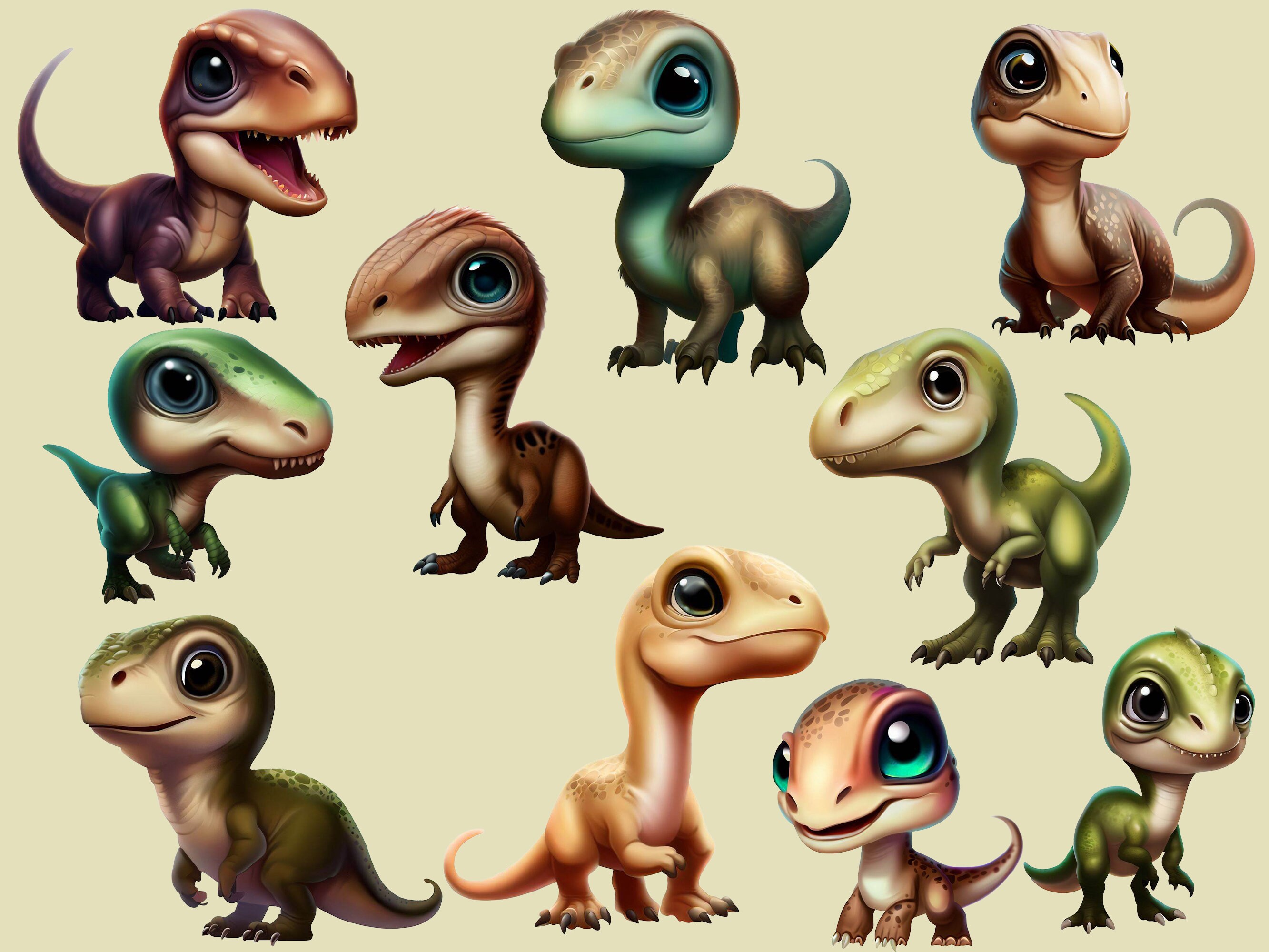 Baby Dinosaur PNG Pack! Dinosaur Illustration, Cut Dinosaur Drawings ...