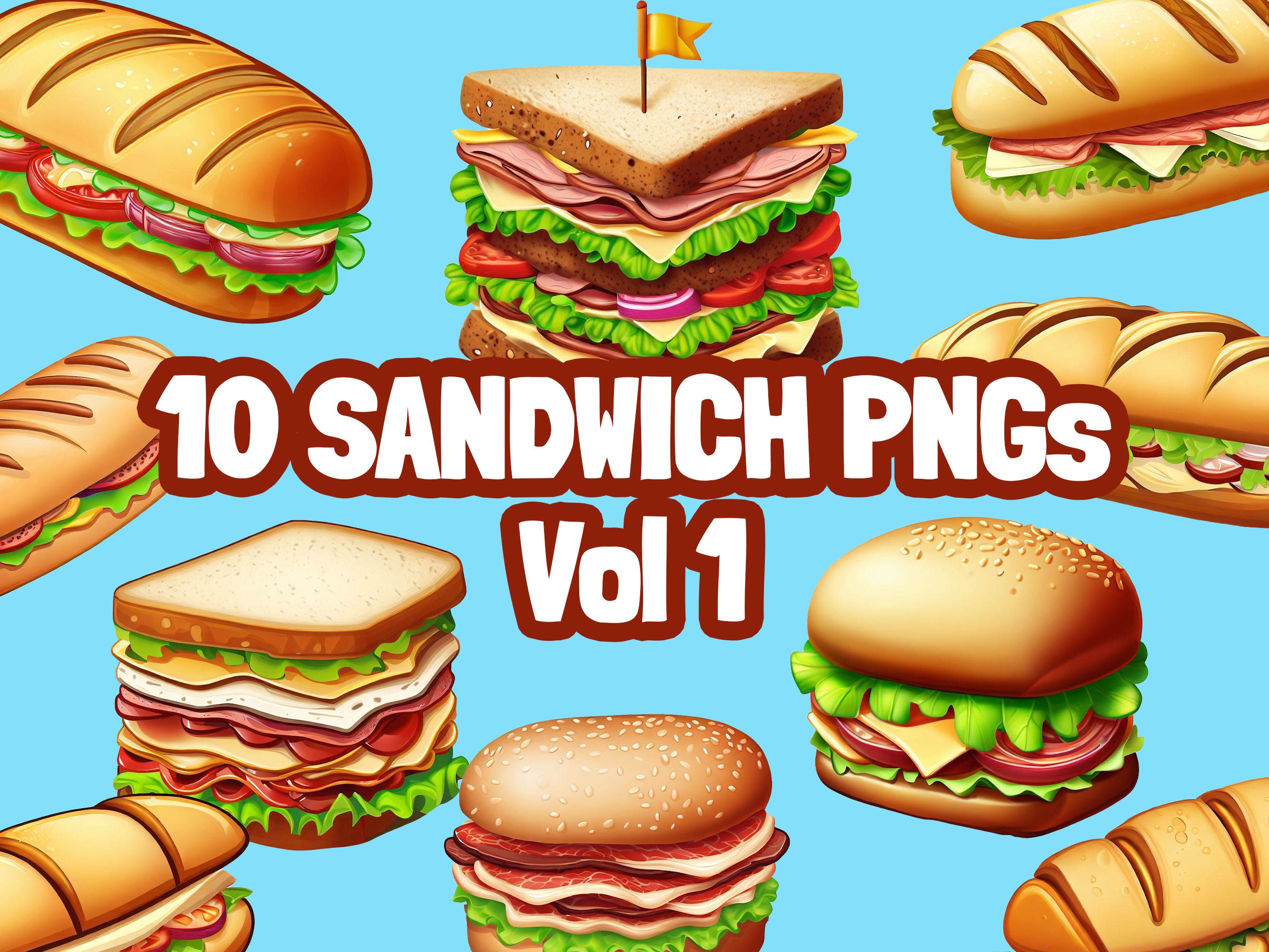 Clipart Of Sandwiches