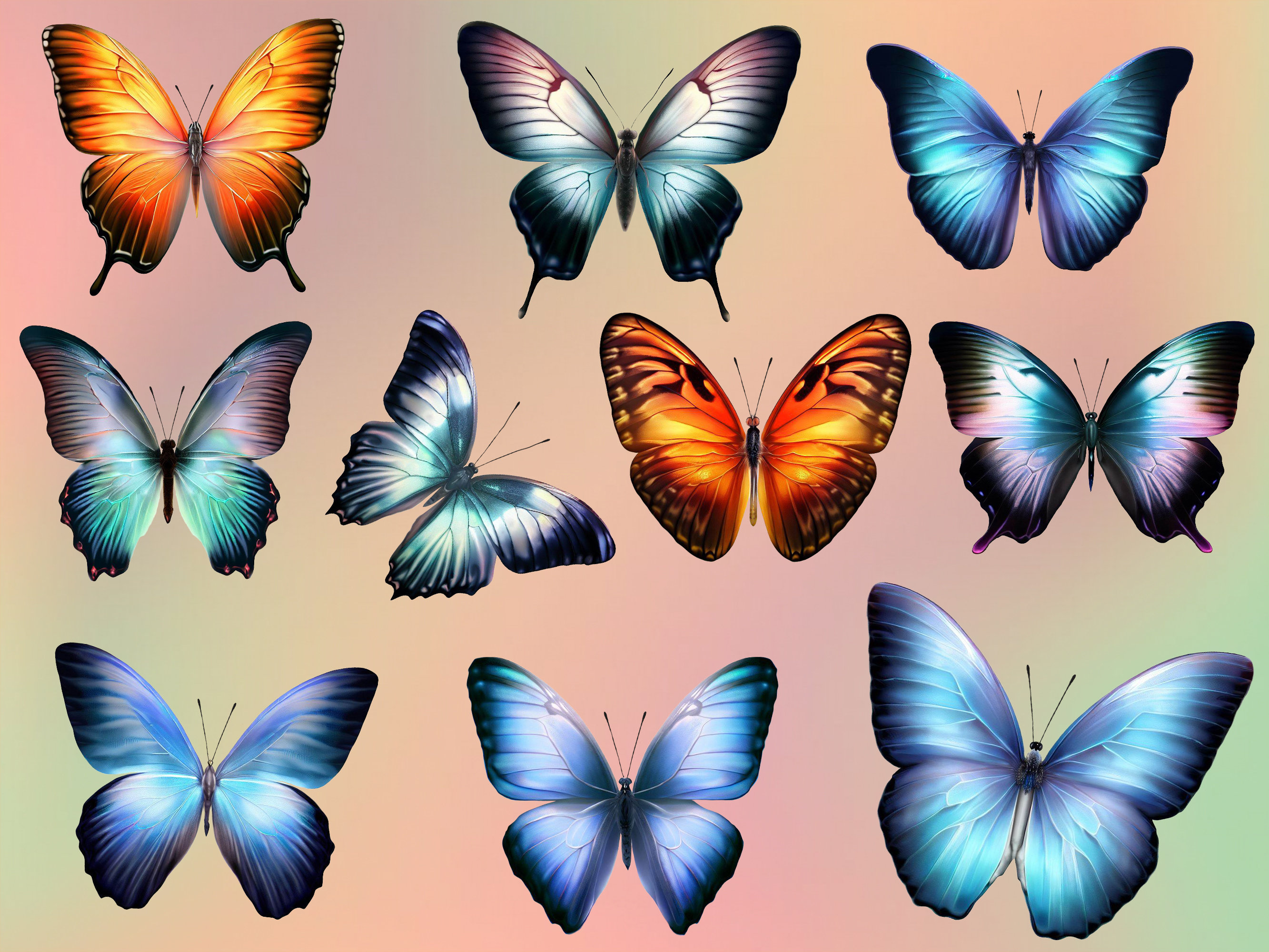 Butterfly PNG Pack! 10 High-quality Butterfly Pngs Butterfly ...