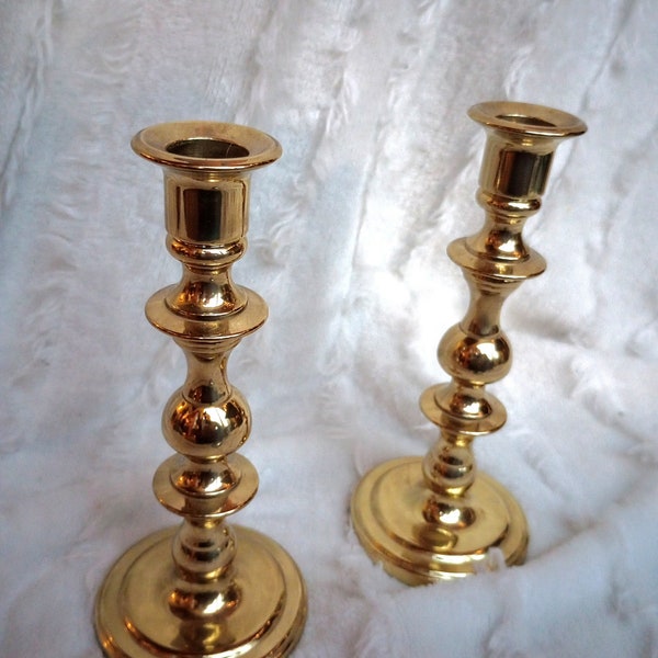 Brass Candlesticks - Etsy