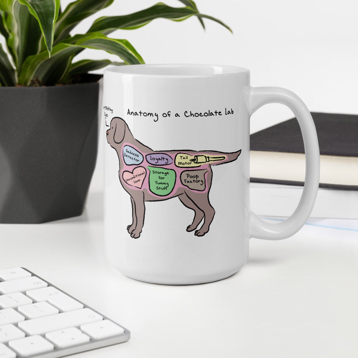 Anatomy of a Chocolate Lab Funny Labrador Retriever Mug - Etsy