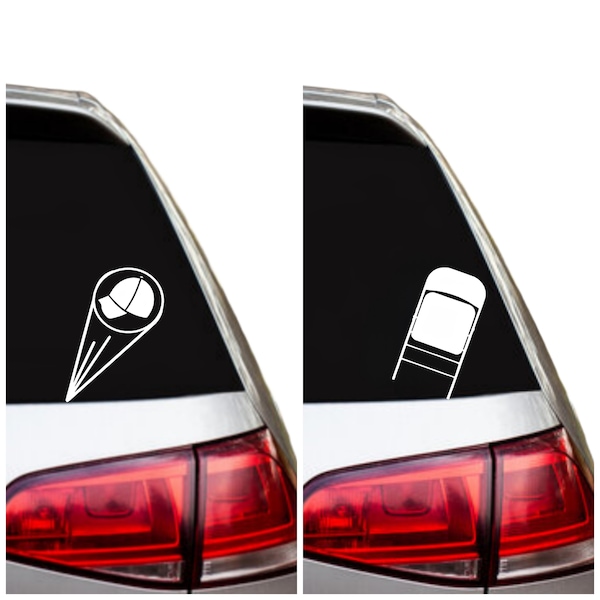 Folding Chair Car Decal - Etsy
