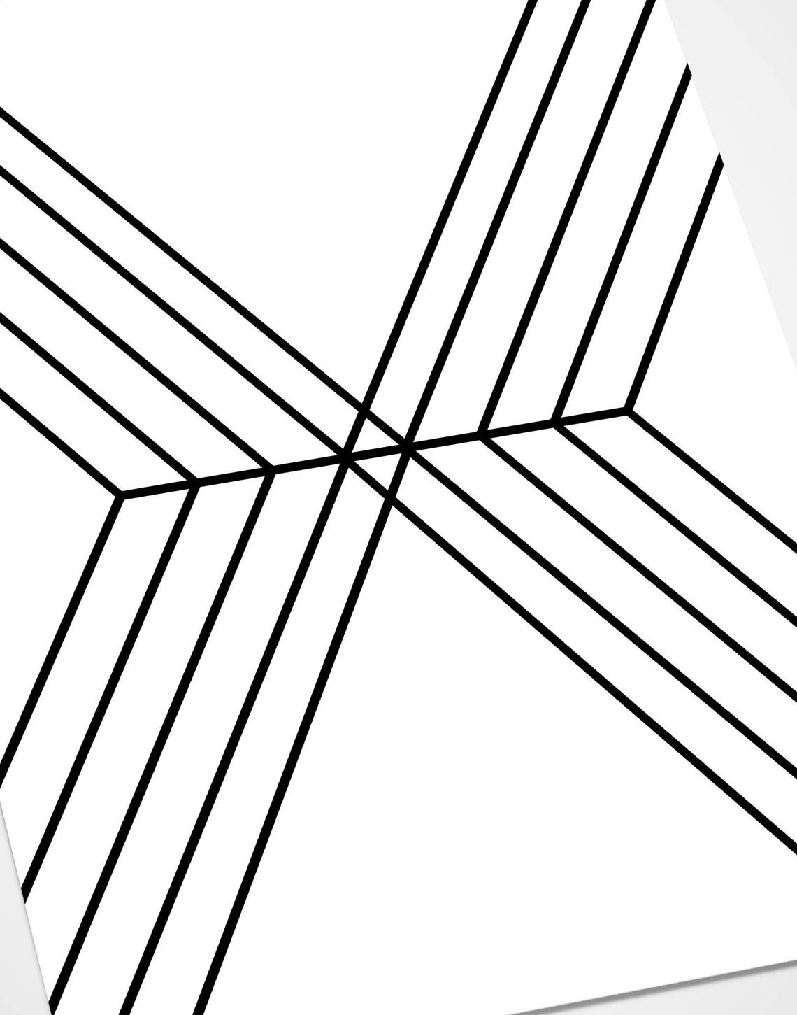 Minimalist Diagonal Geometric Art Print, Instant Download, Black and ...
