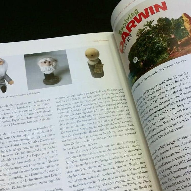 Charles Darwin Wooden Peg Doll Theory of Evolution Origin of Species ...