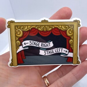 Stage Right Stage Left Theatre Sticker Waterproof Laptop Decal Gift for ...