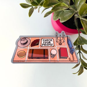 Check Your Props Sticker Waterproof Laptop Decal Gift for Nonbinary ...