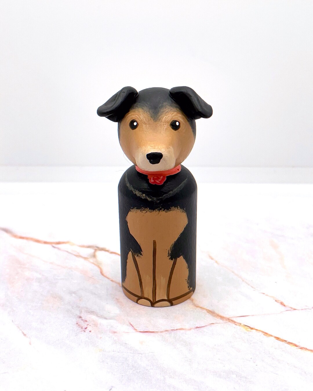 CUSTOM Dog Peg Doll - Pet Portrait Puppy Lover Gift for Men Women ...
