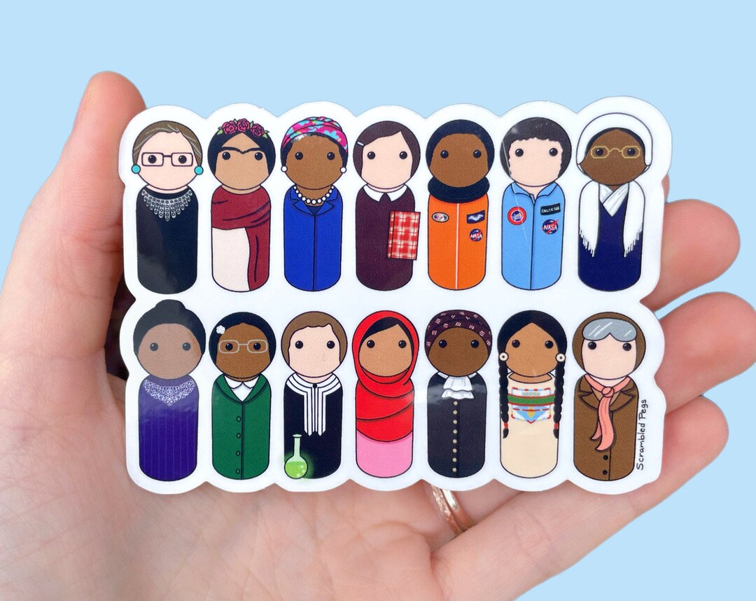 Brave Women Change the World Vinyl Sticker Feminist Heroes Gift for ...