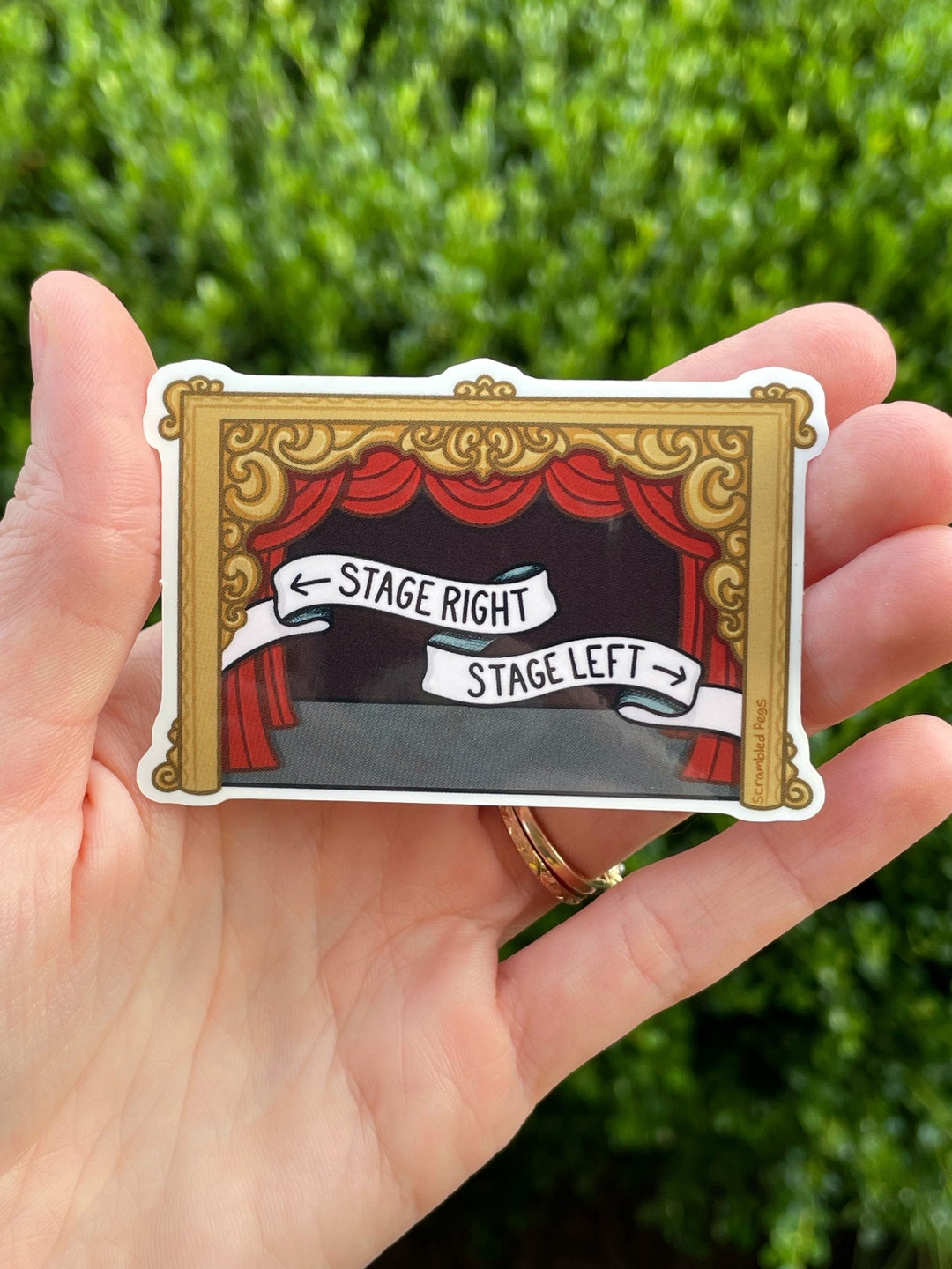 Stage Right Stage Left Theatre Sticker Waterproof Laptop Decal Gift for ...